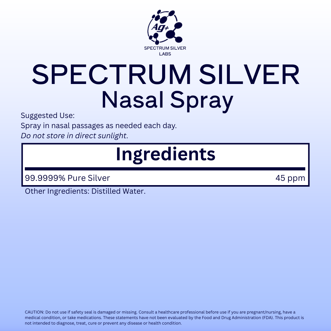 SPECTRUM SILVER AG+ Nasal Spray – Specific Health Solutions
